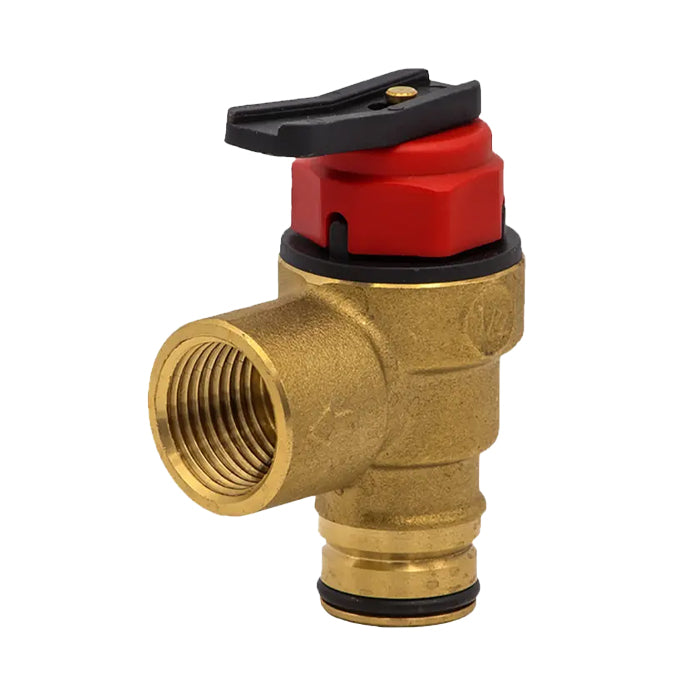 Altecnic / Caleffi Boiler Pressure Relief Valve 1/2" Pushfit x F Lever ...