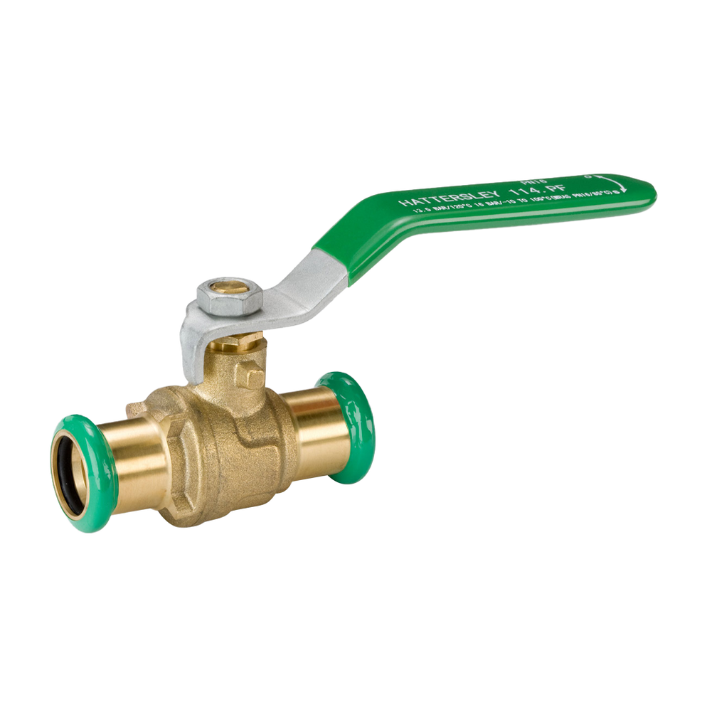 Hattersley Fig 114.PF PN16 Integral Ended Press Fit Ball Valve — Safety ...