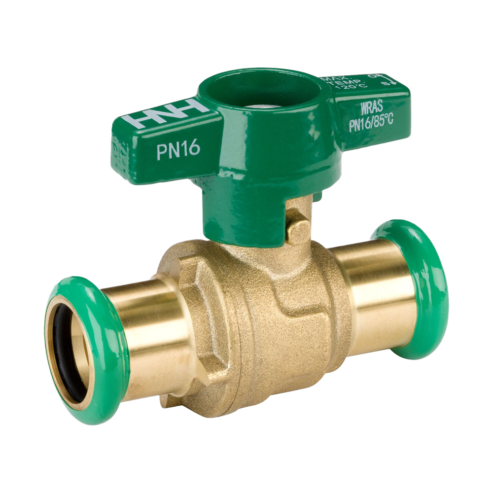 Hattersley Fig 114TH.PF PN16 Integral Ended Press Fit Ball Valve - T-H ...